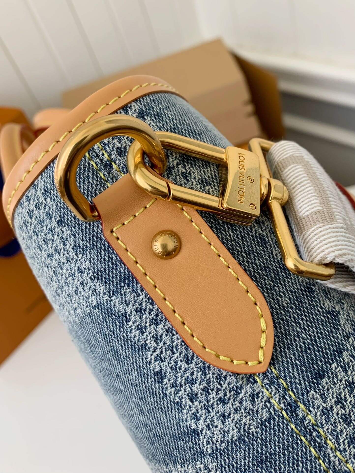 Louis Vuitton Blue Denim LV Tote Bag - Hollo