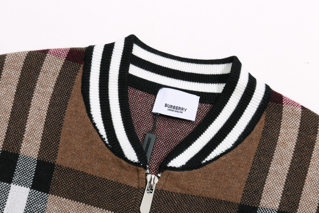 Burberry Vintage Check Bomber Varsity Jacket - Hollo