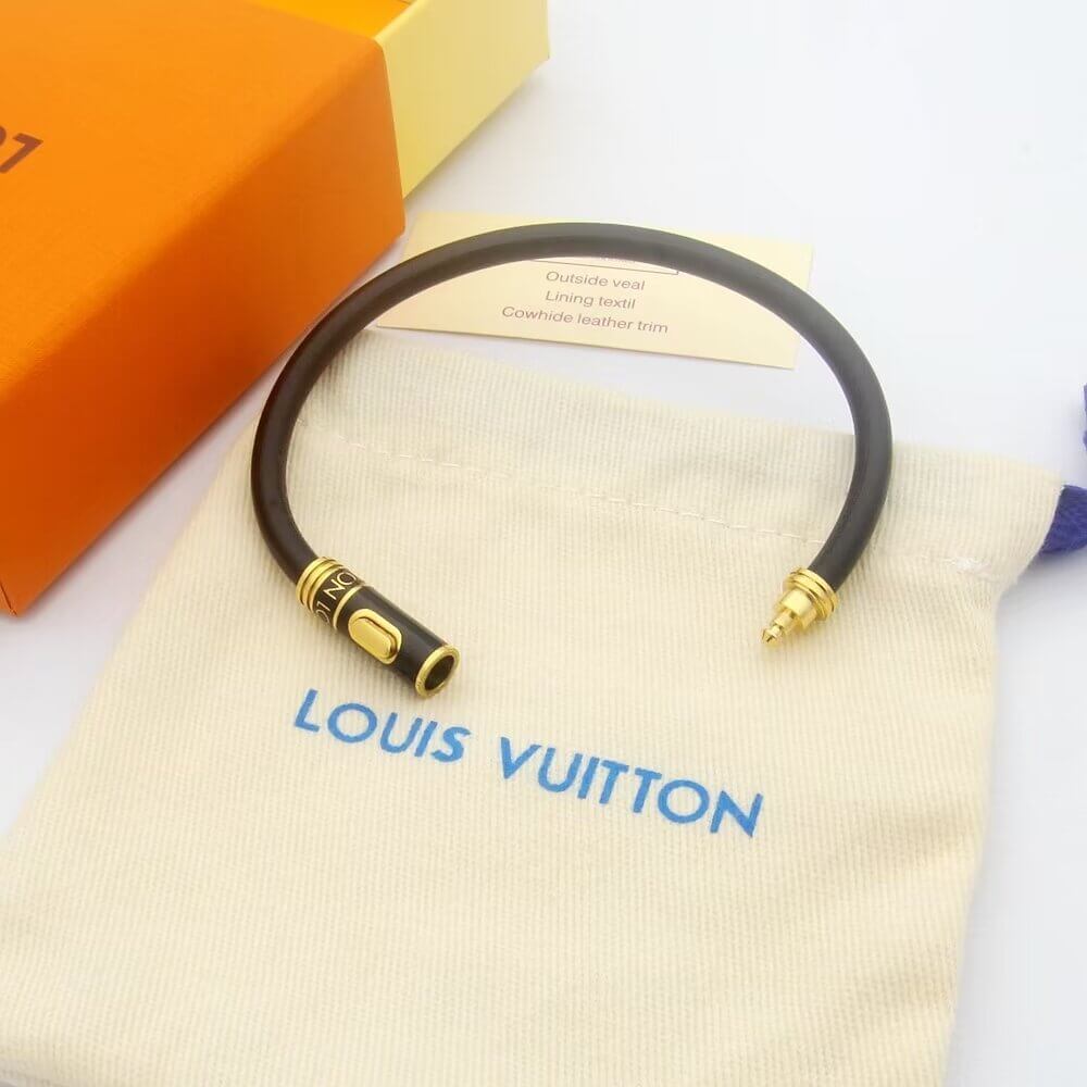 Louis Vuitton Black All Access Bracelet - Hollo