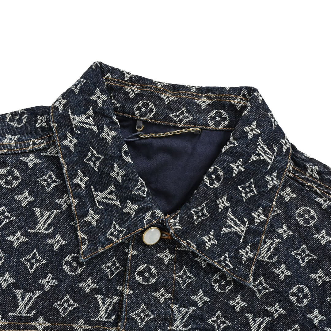 Louis Vuitton LV Indigo Monogram Jacquard Denim Jacket - Hollo