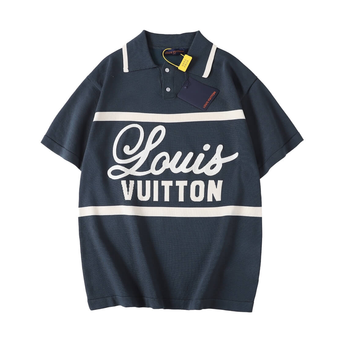 Louis Vuitton LV Men’s Blue FW22 Polo Shirt - Hollo
