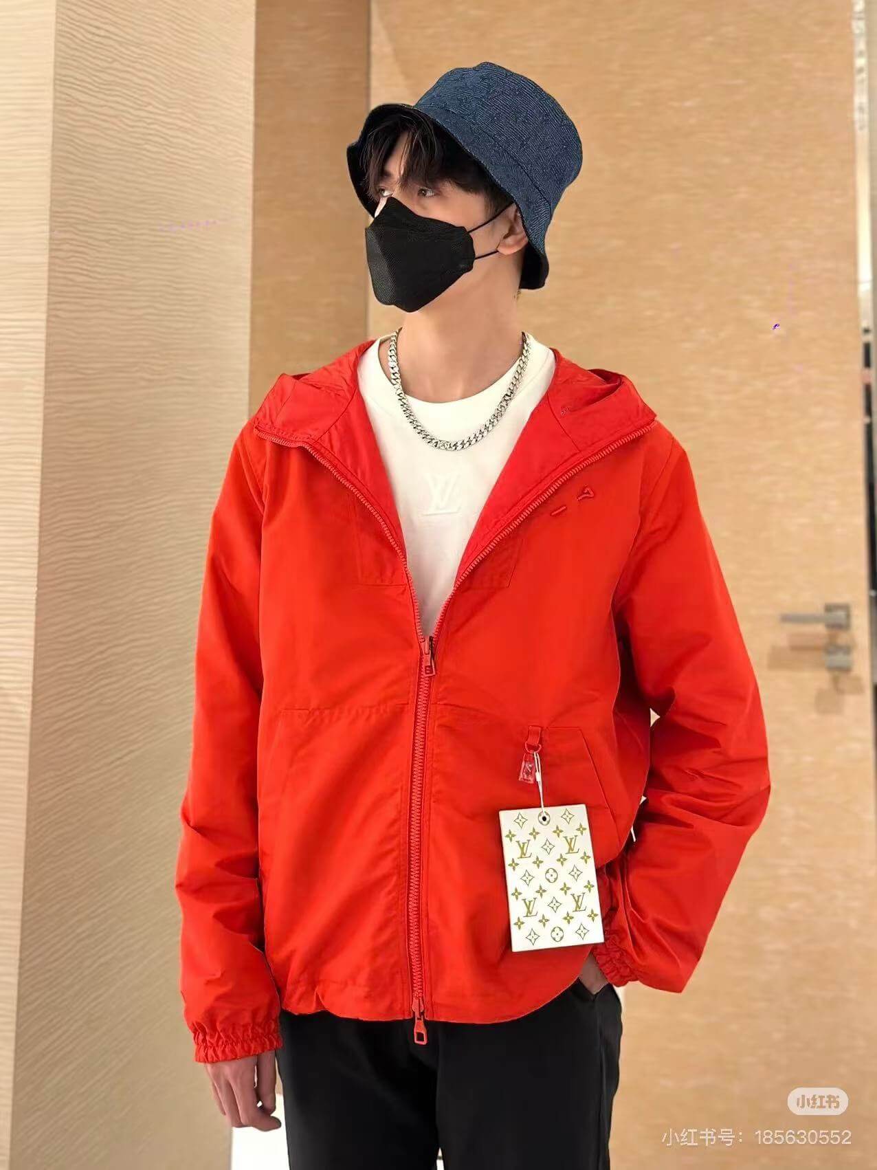 Louis Vuitton LV Red Monogram Reversible Nylon Windbreaker - Hollo