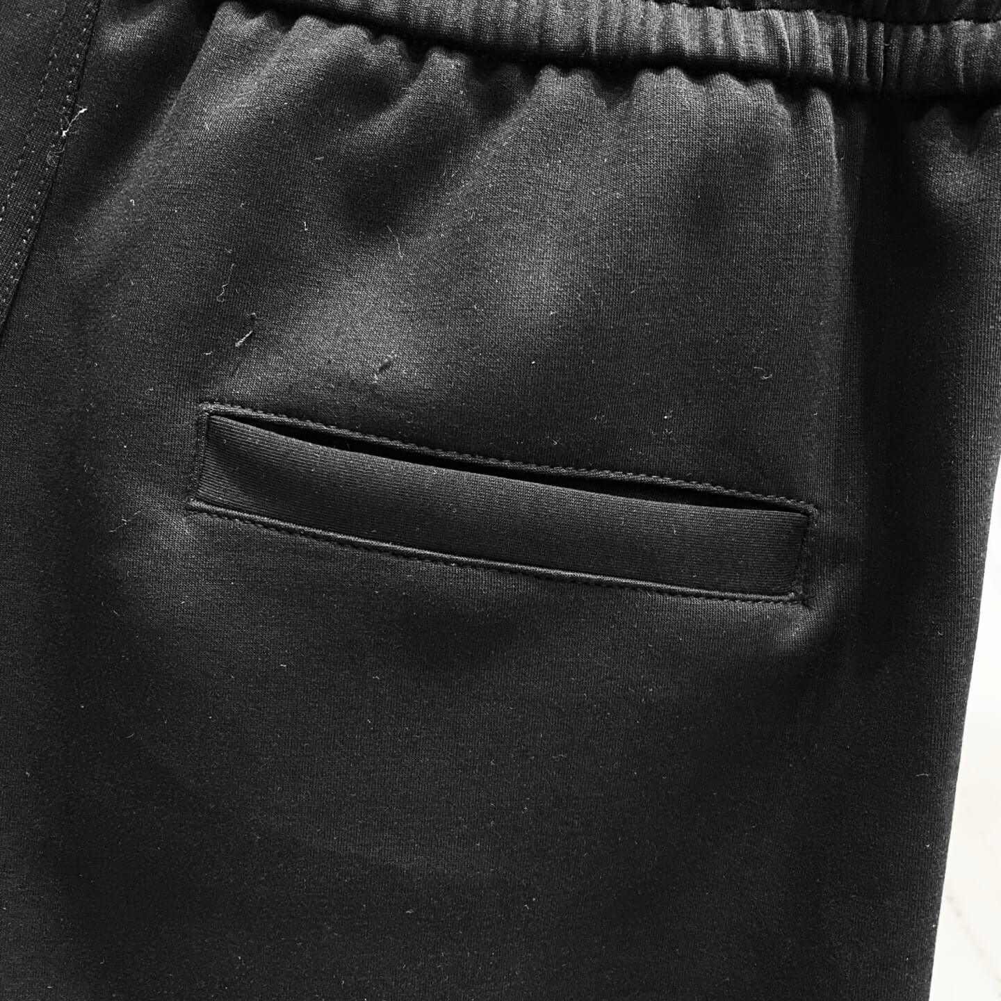 Prada Triangle Logo Black Nylon Detail Shorts - Hollo