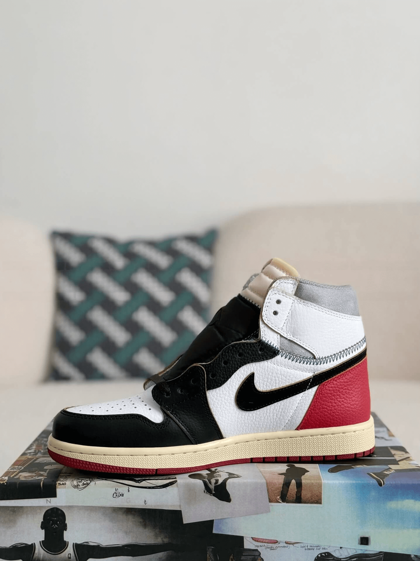 Union LA x Air Jordan 1 Retro High NRG ‘Black Toe’ Sneaker - Hollo
