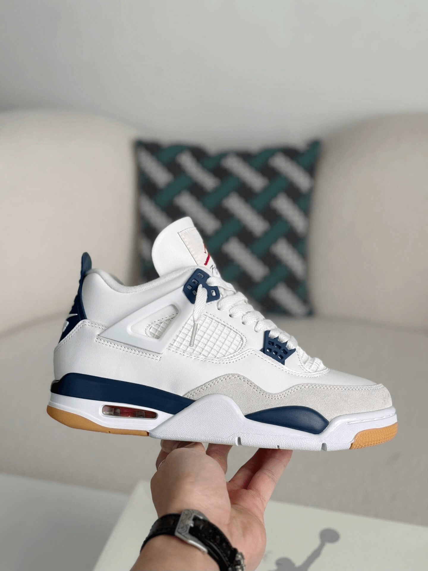 Nike Air Jordan 4 Retro SB Navy Blue Sneaker - Hollo